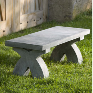 Cast Stone & Concrete Outdoor Benches You'll Love | Wayfair