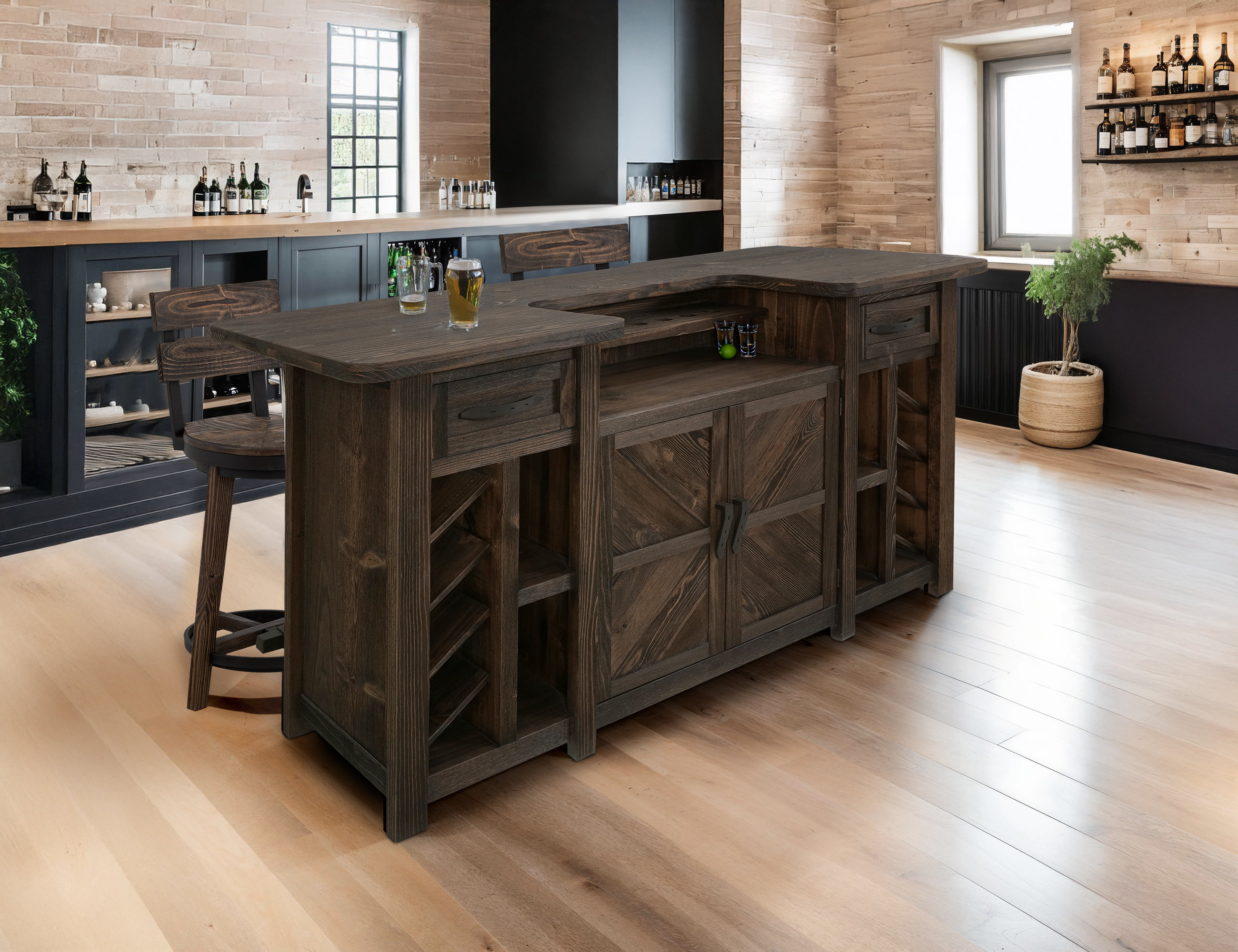 One Allium Way 2 Drawer, 2 Door, Bar - Wayfair Canada