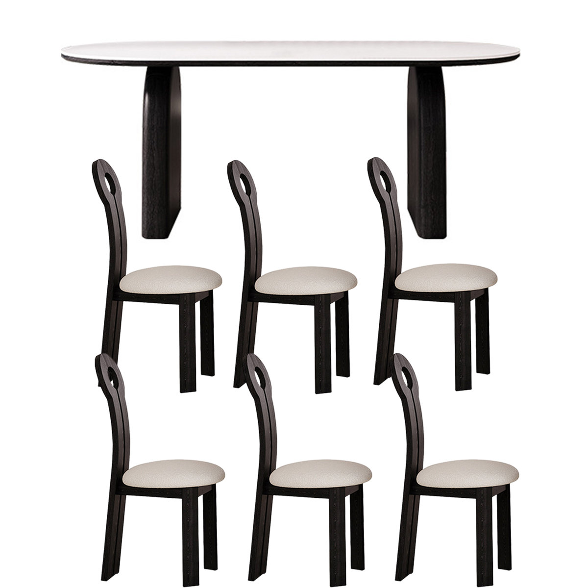 Greyleigh Vintage Romantic Dining Table Oval Dining Set | Wayfair