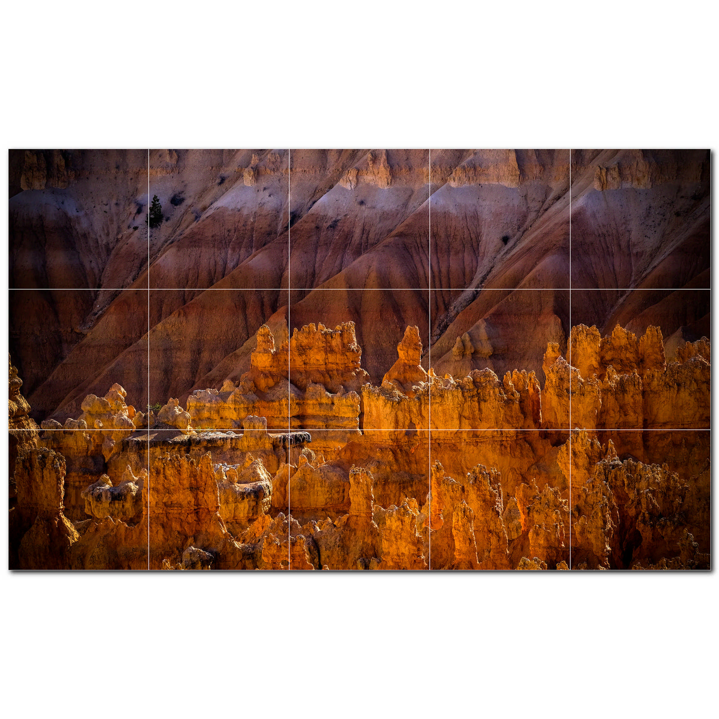 Picture-Tiles.com Canyon Photo 4.25'' x 4.25'' Satin Ceramic Decorative ...