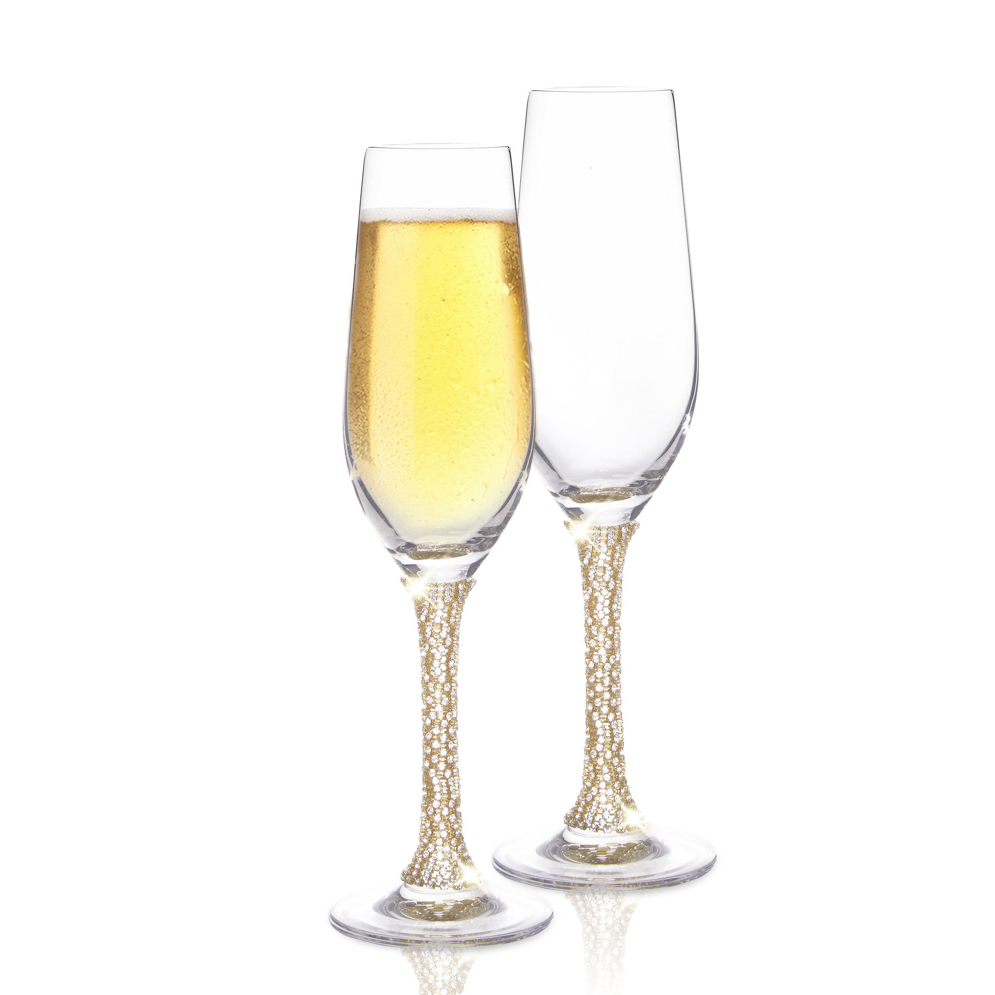 Mercer41 Neosho 7 oz. Lead Free Crystal Flute & Reviews | Wayfair