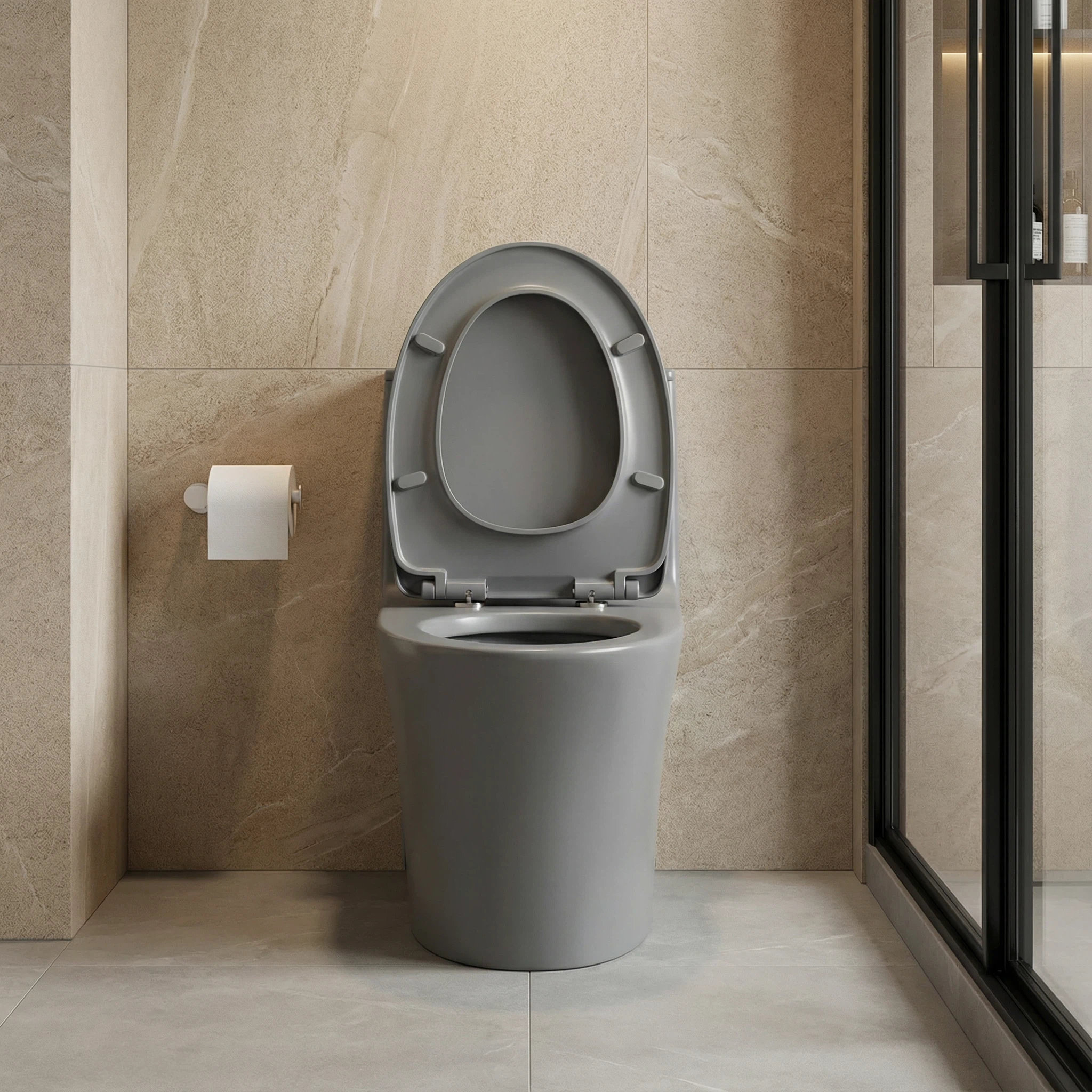 Sanoxis One-piece Toilet, 17" Ada Chair Height, 1.28 Gpf Siphonic Side ...