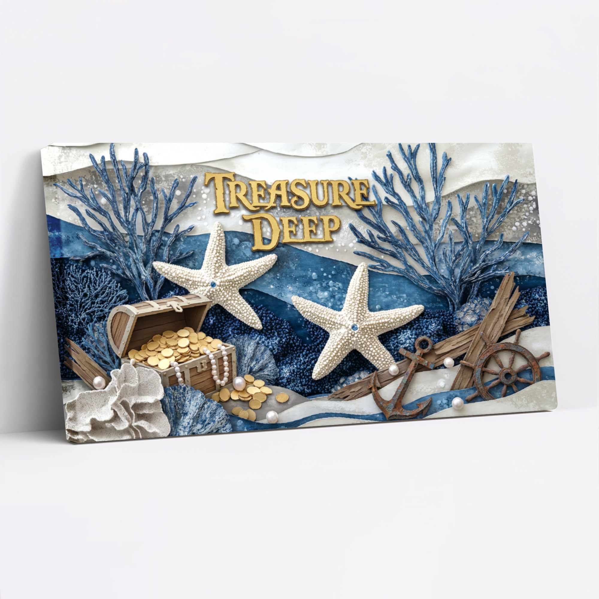 Winston Porter Treasure Deep Nautical Theme With Starfish Coral And ...