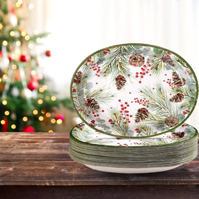 disposable christmas tableware sets