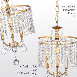 House of Hampton® Dezare 3 - Light Dimmable Chandelier & Reviews | Wayfair