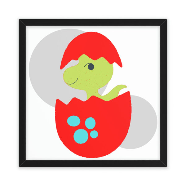 Zoomie Kids " Green And Purple Dinosaur Egg " - Wayfair Canada