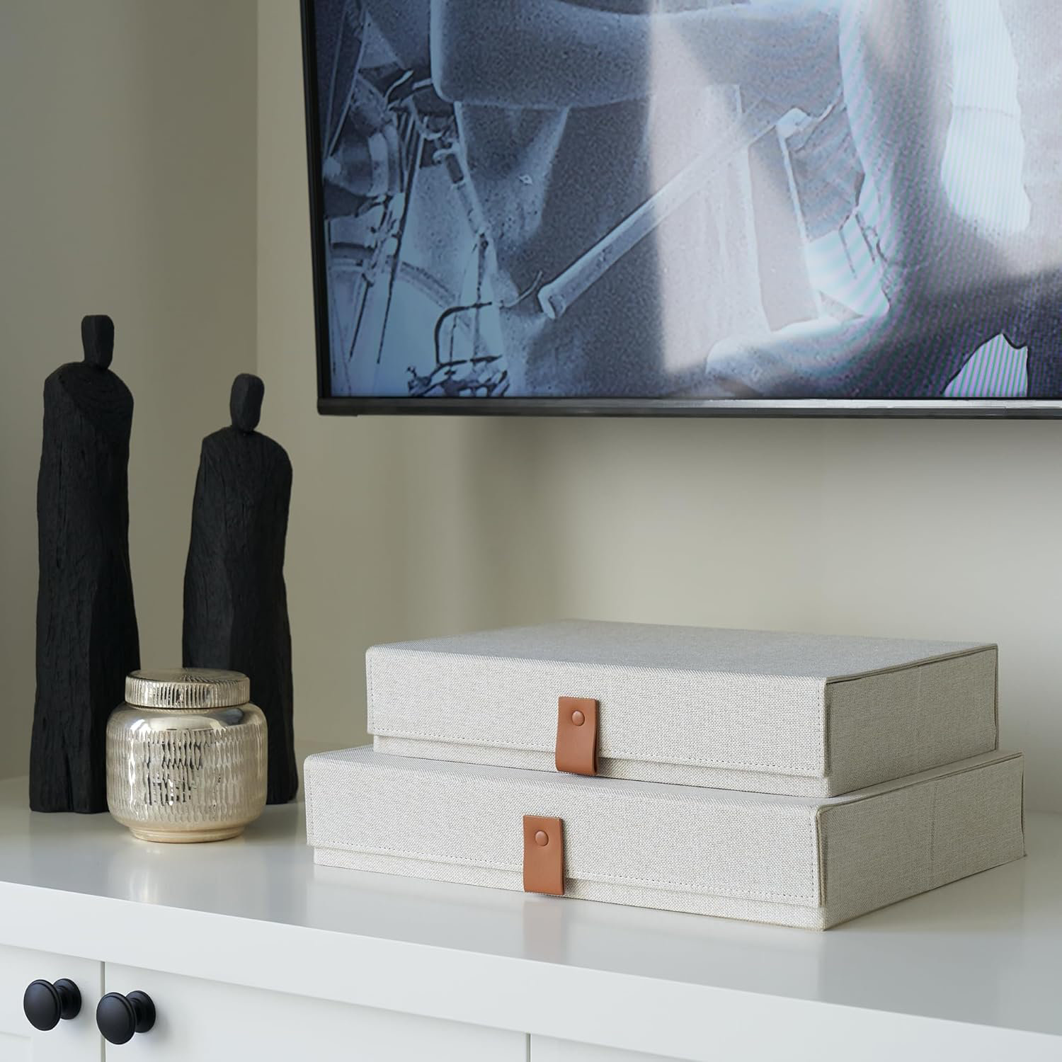 Latitude Run® Decorative Photo Storage Boxes With Lids - Set Of 2 ...