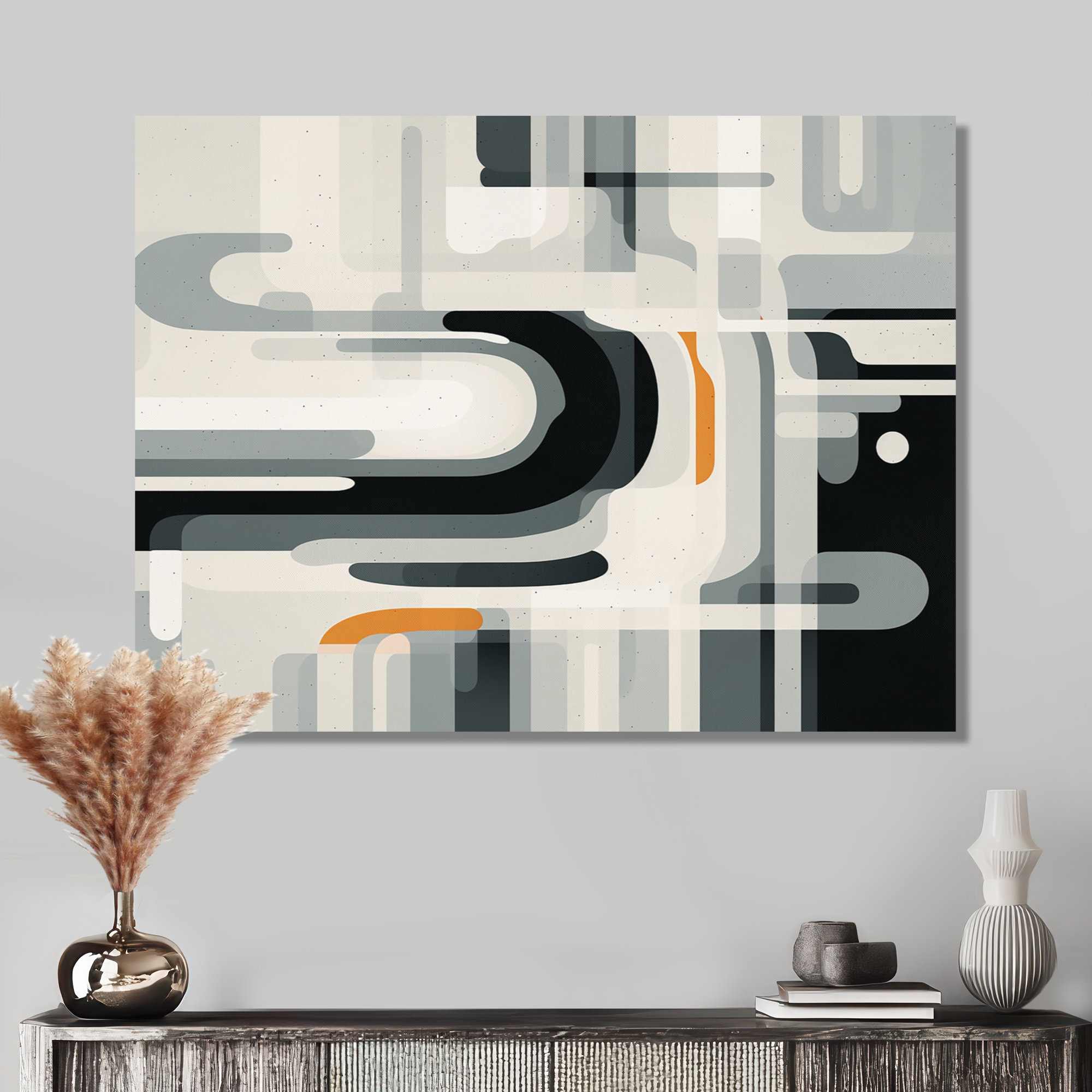 Ivy Bronx Mind Map A Touch Of Orange - Minimalism Wall Art - Wayfair Canada