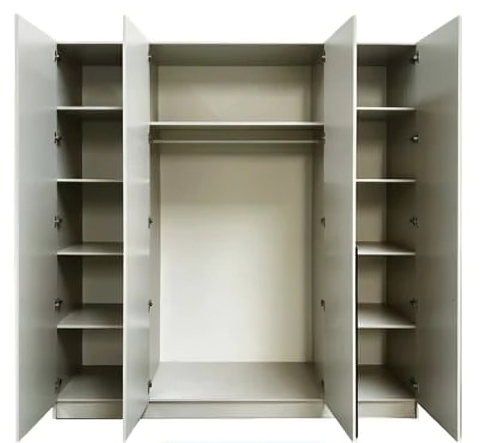 Latitude Run Cashmere 4-Door Wardrobe with Oak Wotan Accent 200cm ...