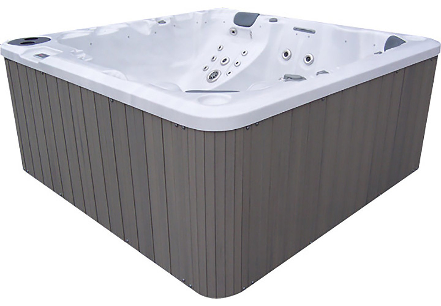 Futura Spas 6-Person 88-Jet Acrylic Square Standard Hot Tub with ...