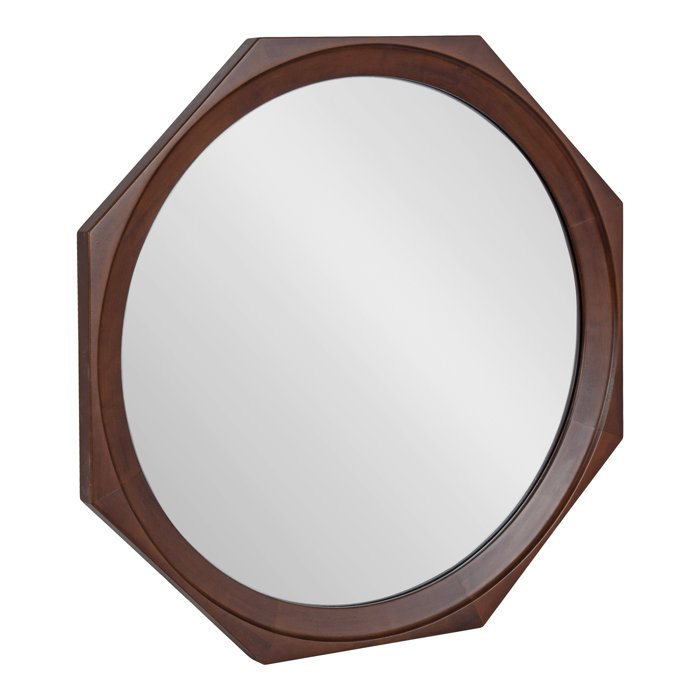 Joss & Main Cantina Wood Octagon Wall Mirror | Wayfair