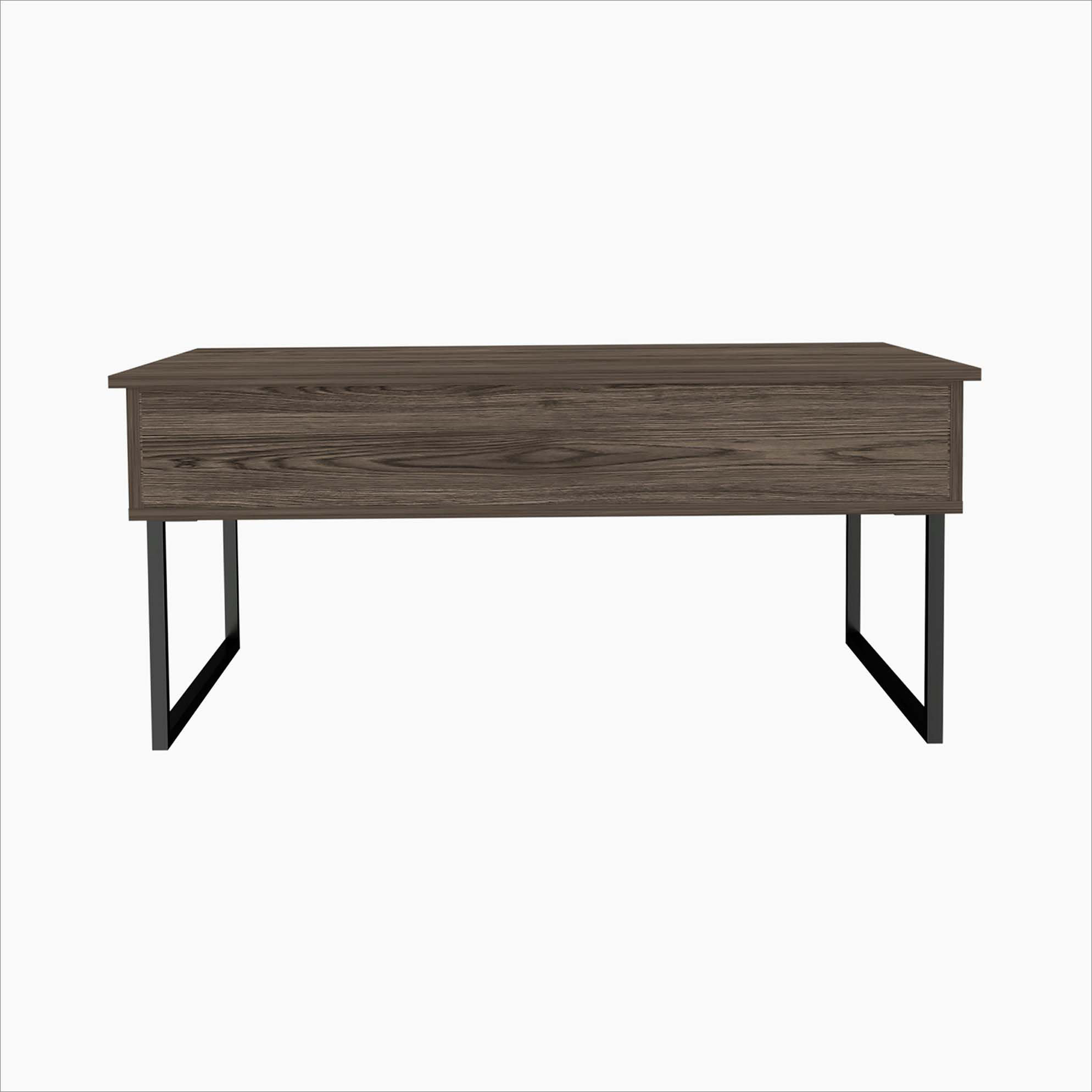 17 Stories Nora Lift Top Coffee Table,Two Legs -Dark Walnut | Wayfair