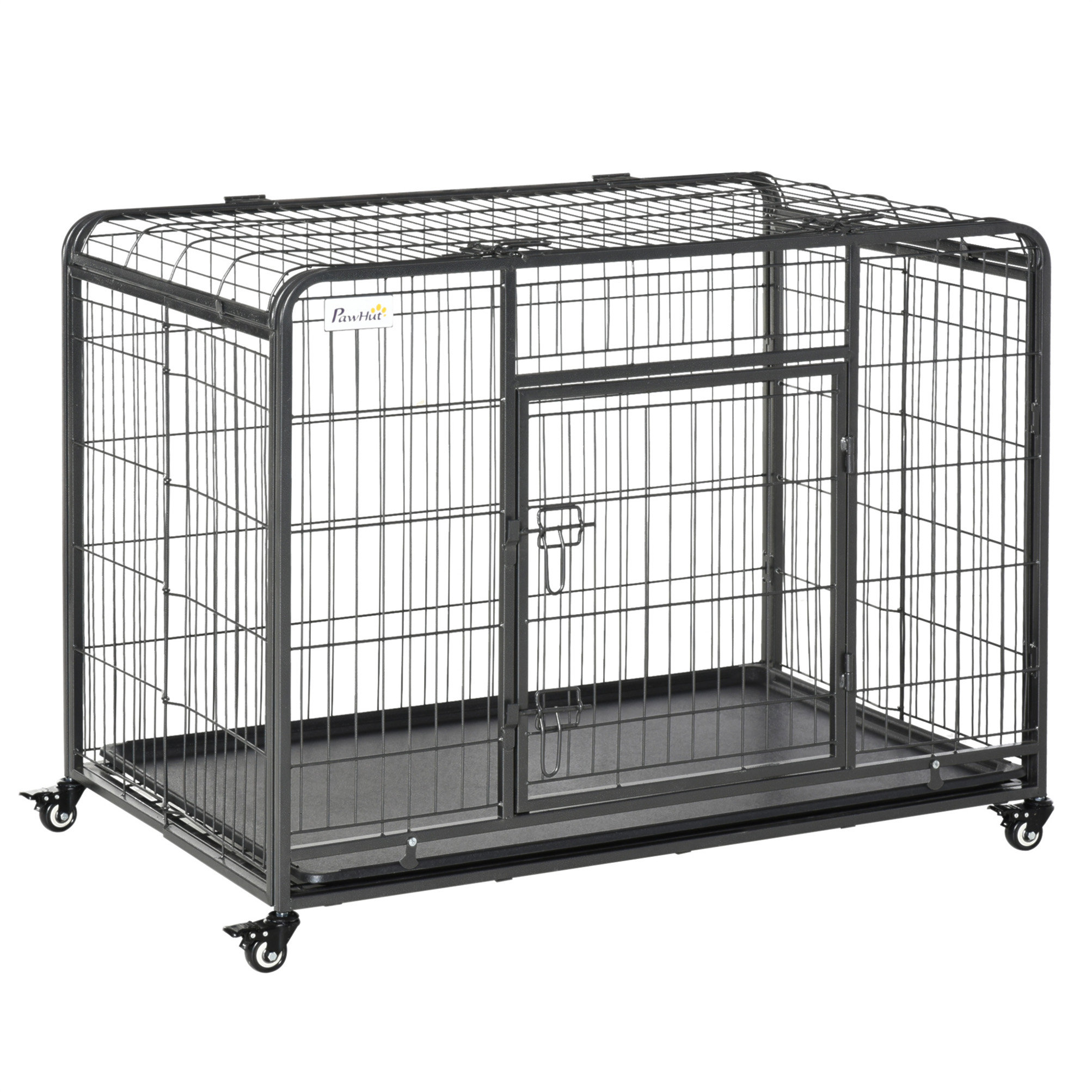 17 Stories Versatile Foldable Metal Dog Cage With Removable Tray And ...