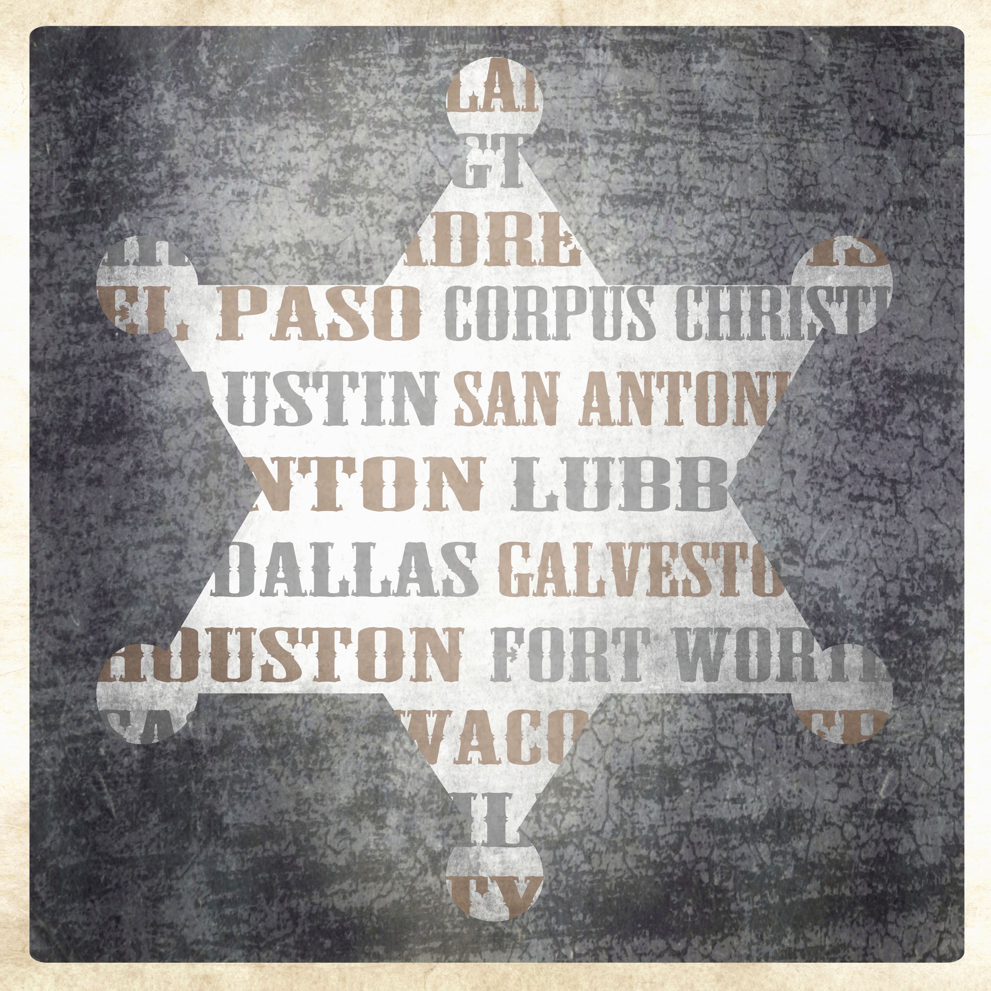 Loon Peak Chancy Lone Star Badge by Graffitee Studios - Textual Art on ...