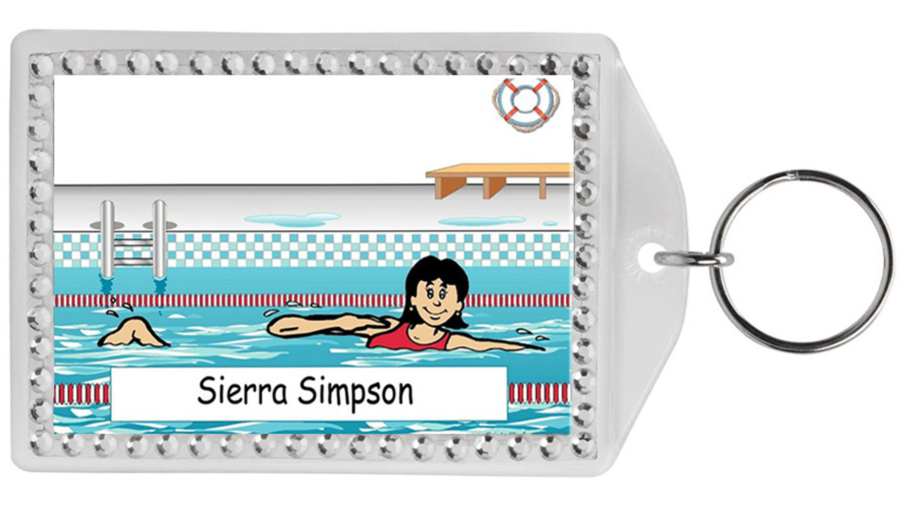 Printed Perfection Personalized Name That Toon Swimmer - Female ...