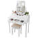Three Posts Arkin Dressing Table Set with Mirror | Wayfair.co.uk