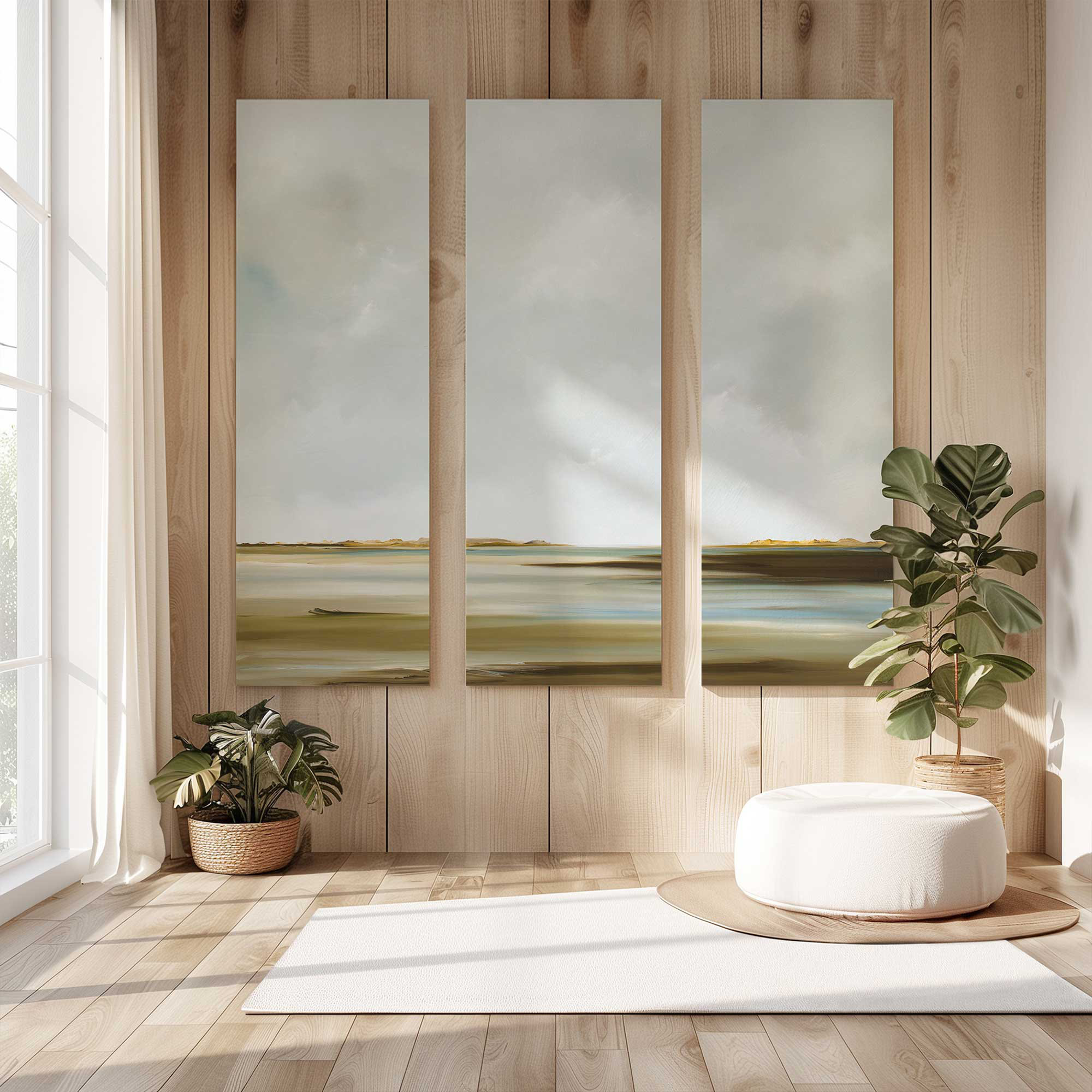 Frametolia Passages of Calm | 2 Panel Split Large Canvas Print | Wayfair