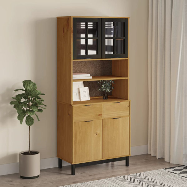 17 Stories Sideboard 220 cm mit Glastüren | Wayfair.de