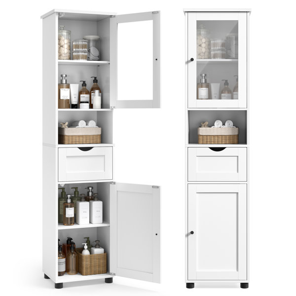 Ivy Bronx Lenward Freestanding Linen Cabinet & Reviews | Wayfair