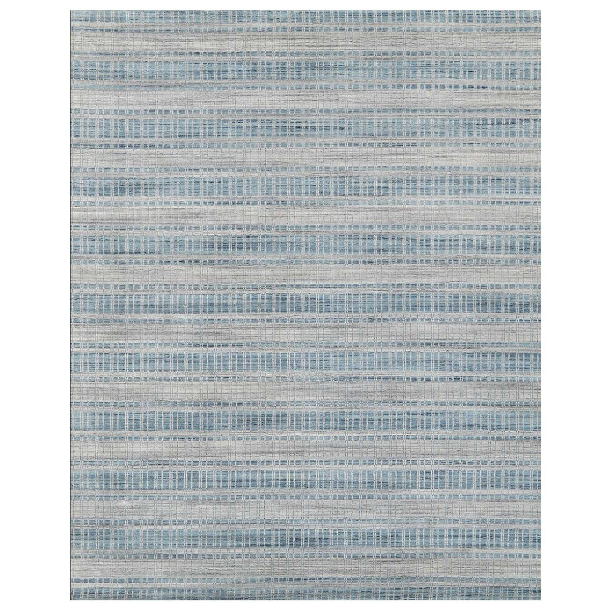 Bokara Rug Co., Inc. Hand-Knotted High-Quality Light Blue and Silver ...