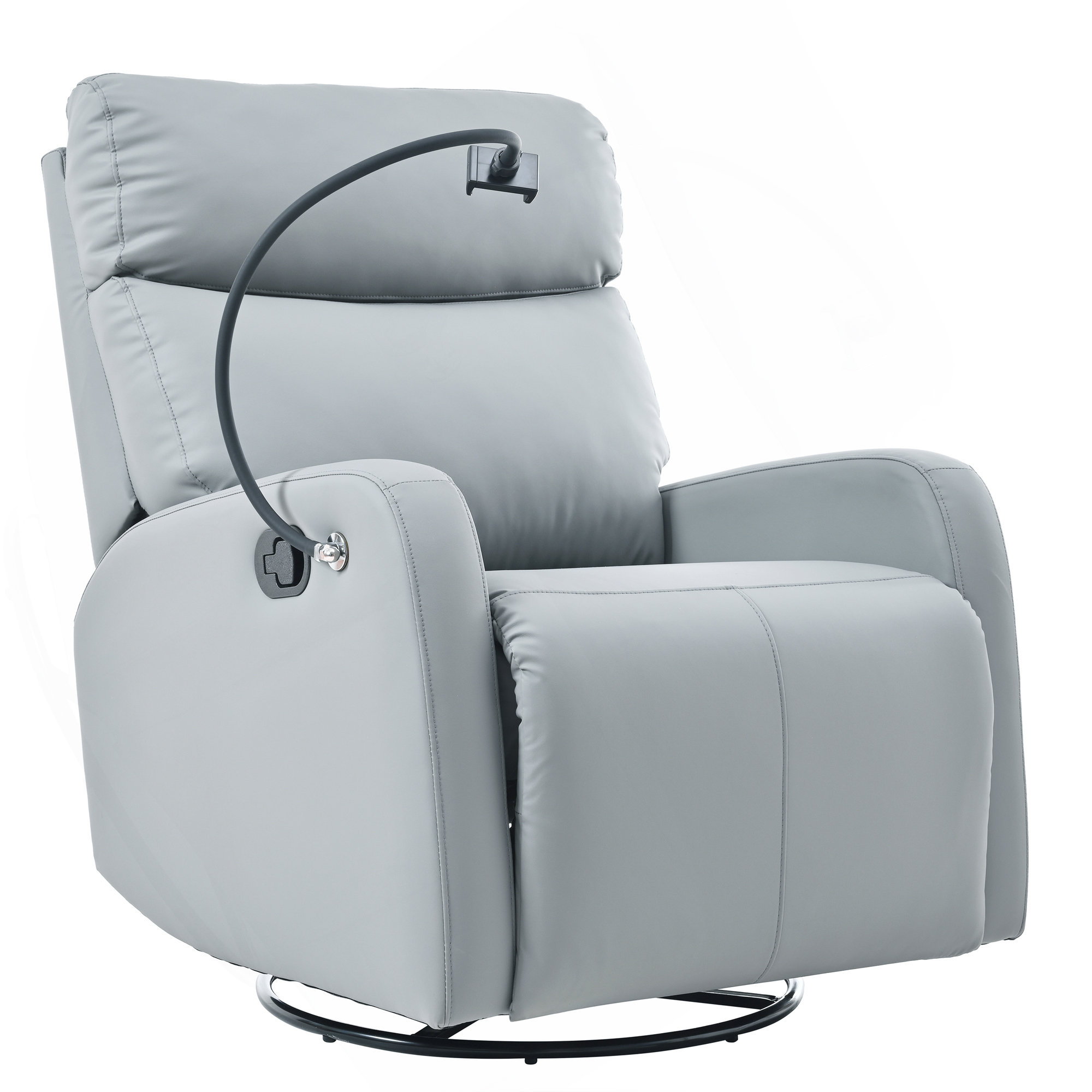 Latitude Run® Swivel Rocker Recliner Chair,360 Degree Nursery Rocking ...