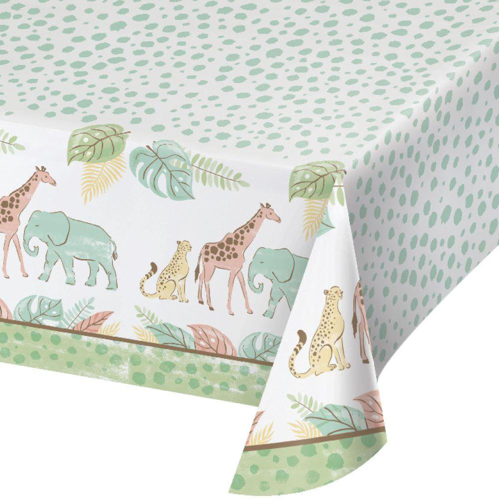 Creative Converting Safari Baby Animal Paper Tablecloths, 3 ct. | Wayfair