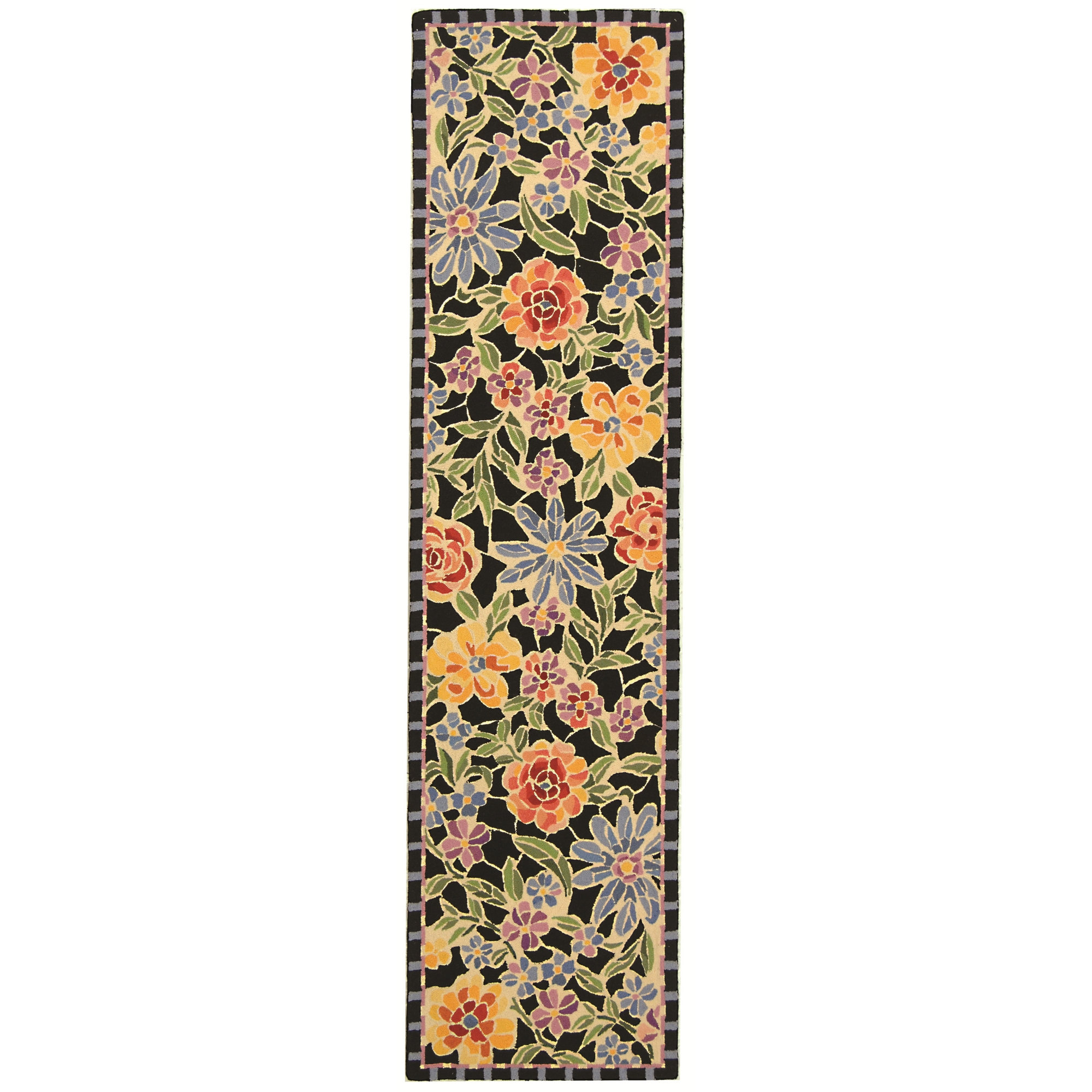 Safavieh Hand Hooked Wool Pile Floral Rug | Wayfair