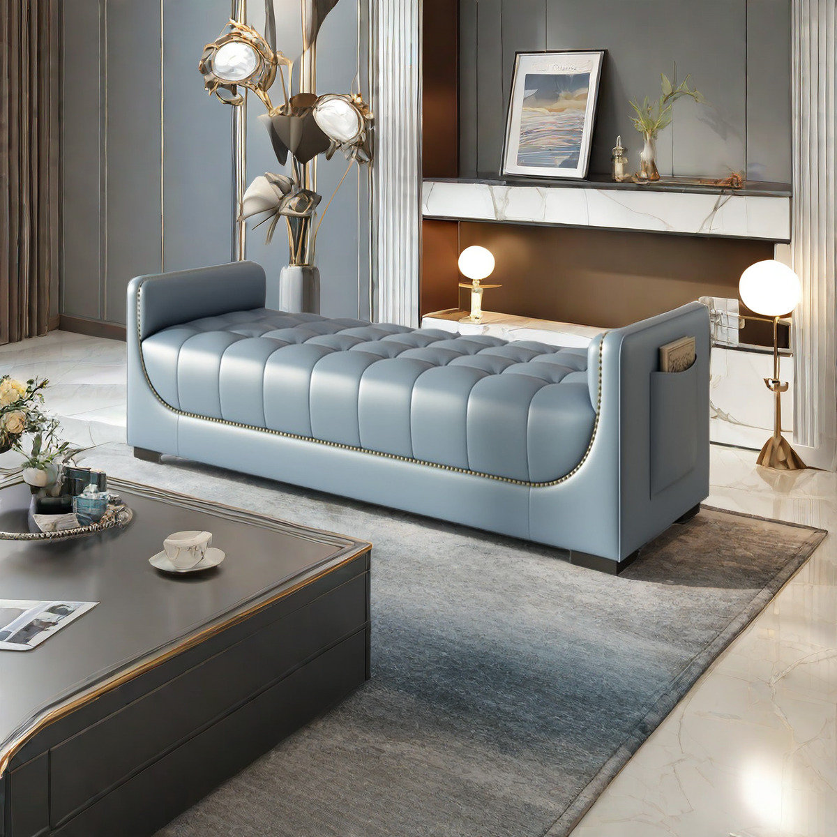 Hokku Designs Italian Modern Master Bedroom Bench - Wayfair Canada