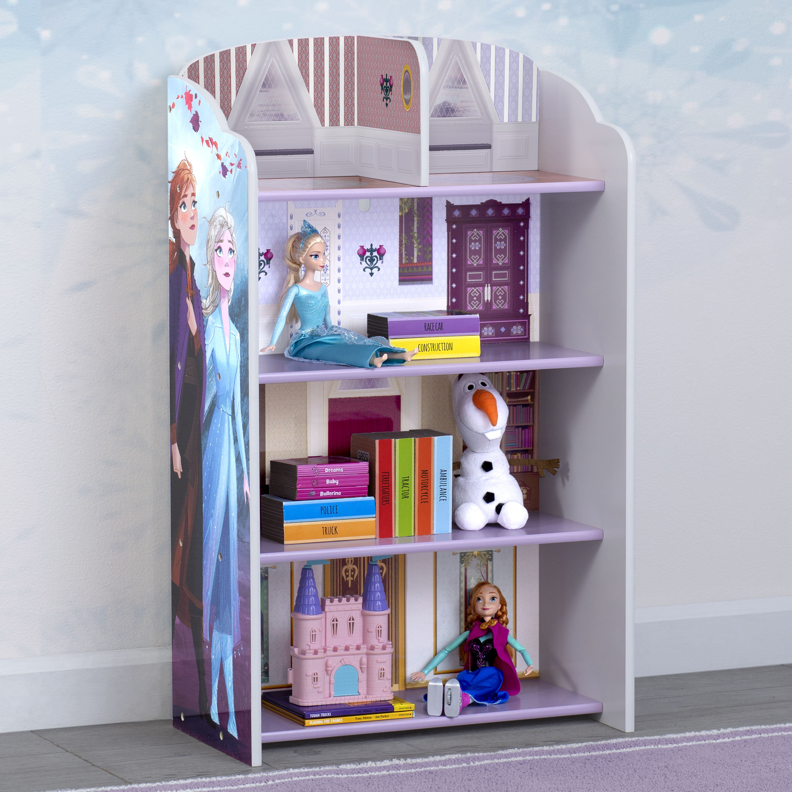 Delta Children Disney Frozen II Wooden Playhouse 39.5'' Bookcase ...