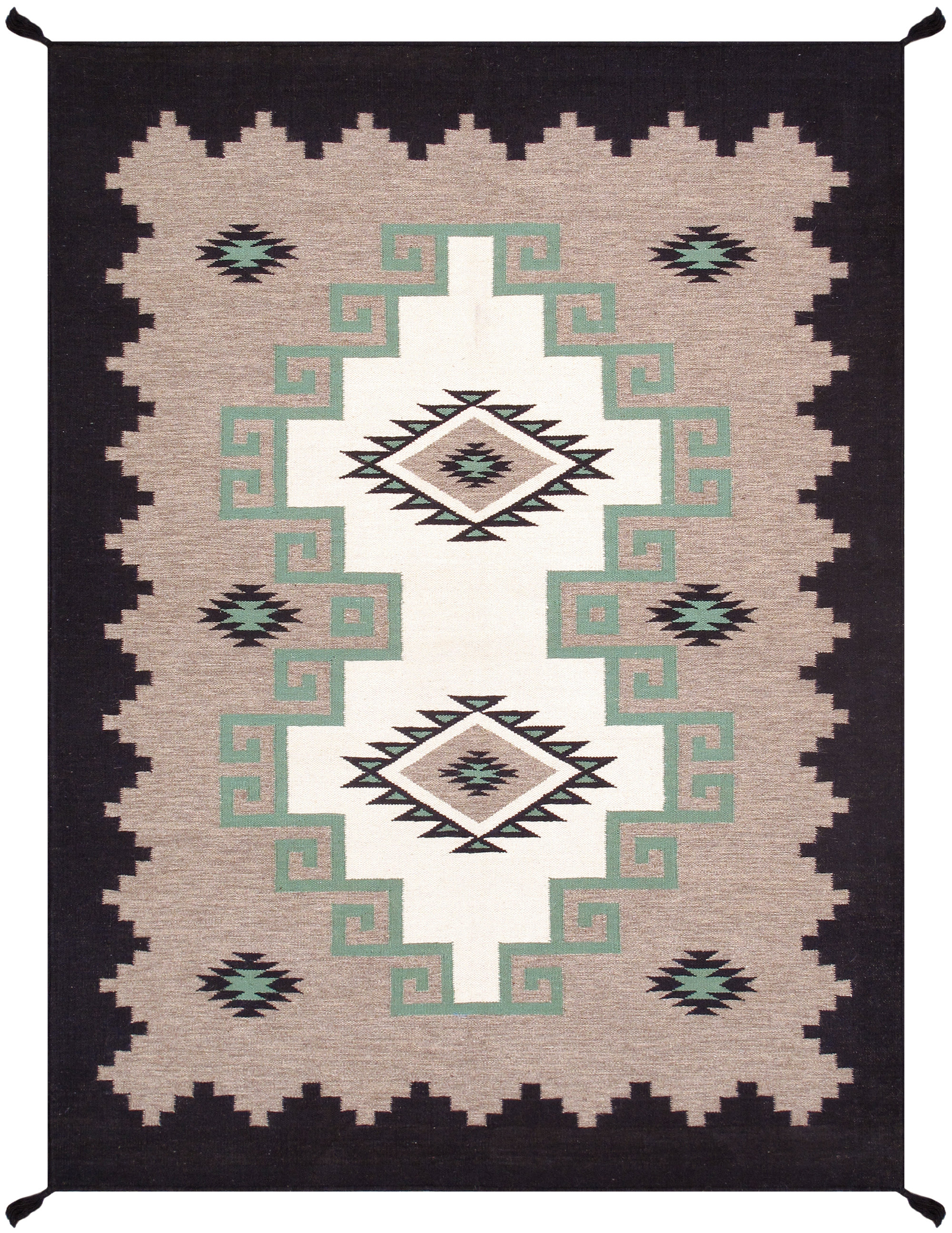 Pasargad Tuscany Southwestern Handmade Flatweave Rectangle 5'2" x 6'11 ...