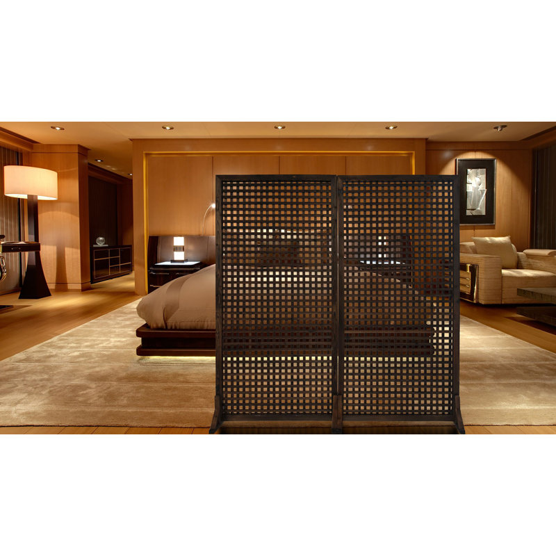Porpora 72" W X 72" H Solid Wood Screen With Stand | Wayfair