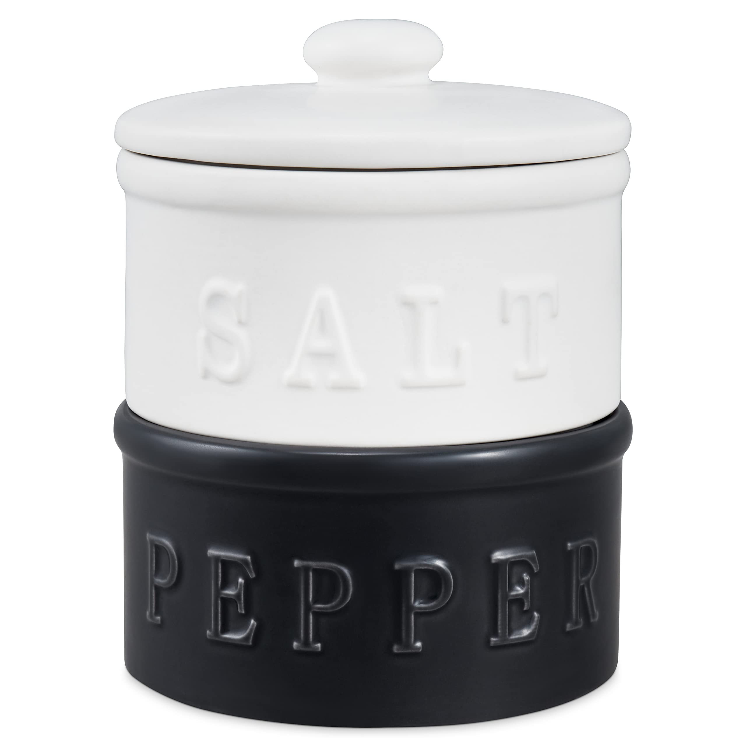 Rainbow Home Salt And Pepper Bowls With Lid, Set Of 2 - Stackable ...