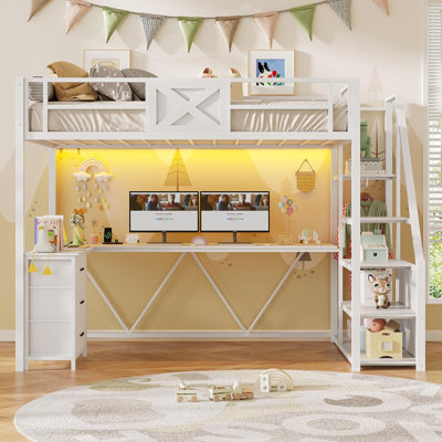 elevated loft bed circle