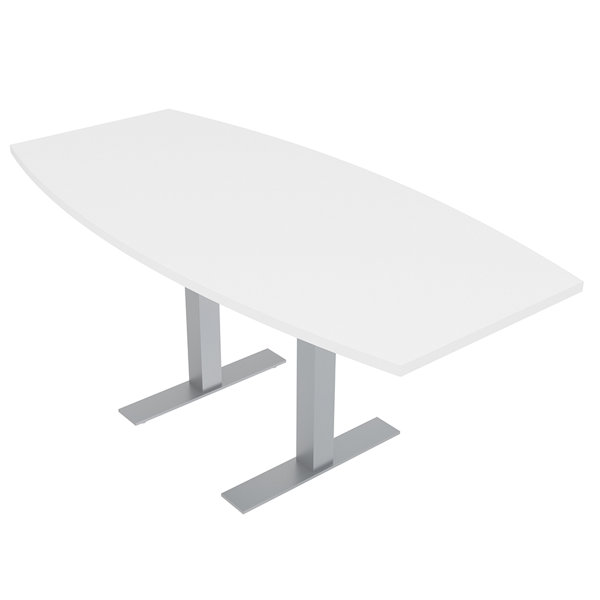 Skutchi Designs, Inc. 6 Person Boat Shaped Conference Table Metal T ...
