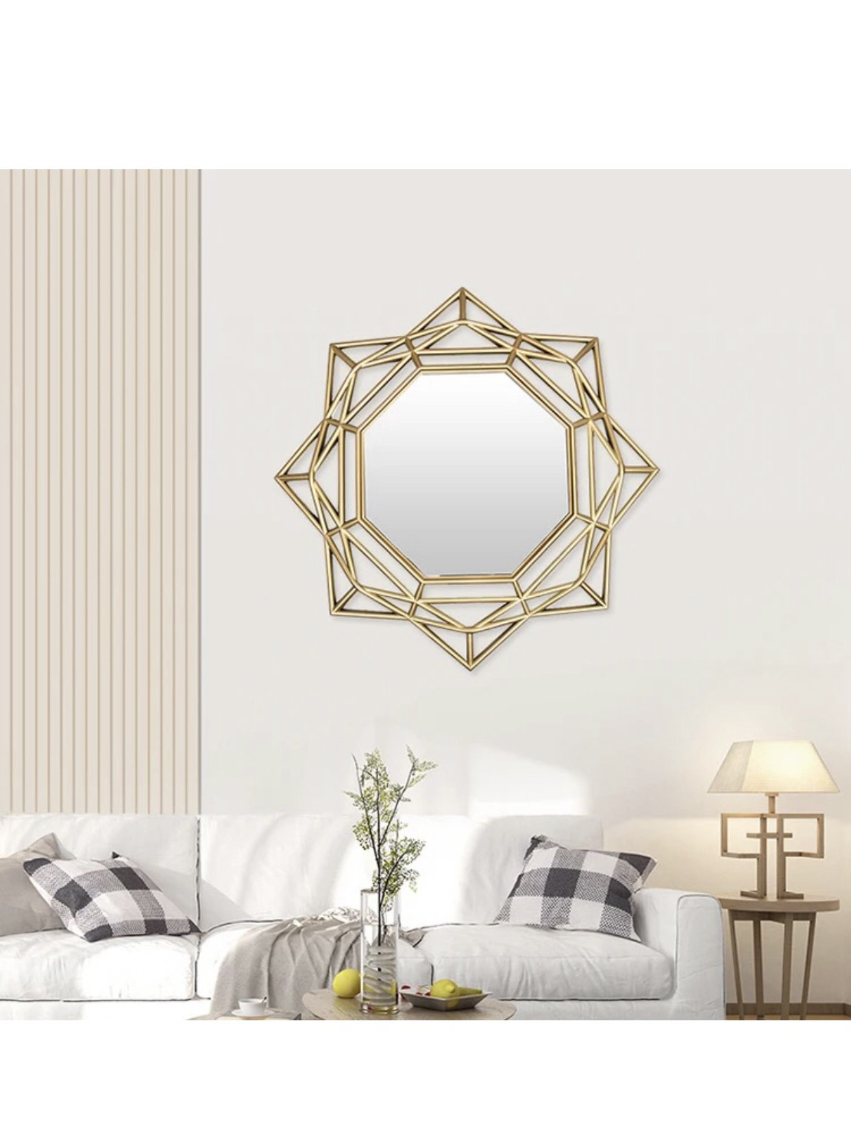 Mercer41 Bhorelal Octagon Wall Mirror | Wayfair