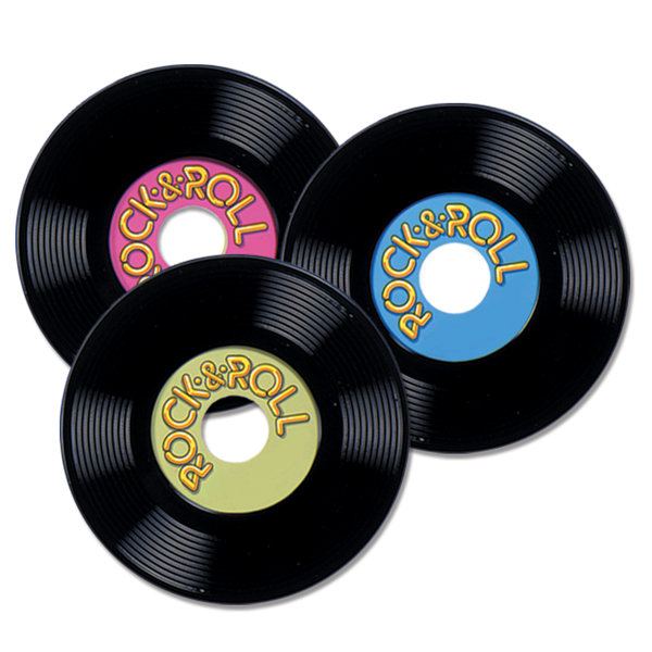 The Party Aisle™ Plastic Records Sculpture - Wayfair Canada