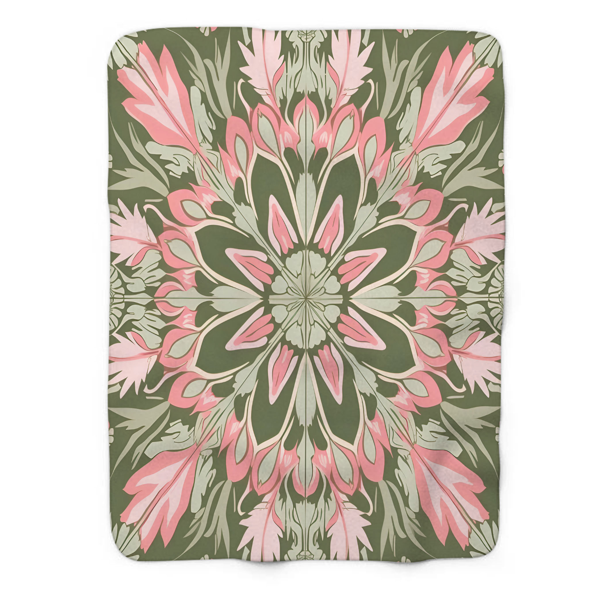 MentionedYou Vibrant Mandala Visions - 1 Piece Premium Sherpa B Throw ...