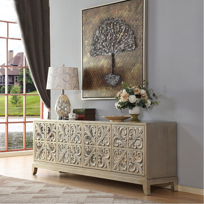 Finaewg European retro carved style TV cabinet | Wayfair