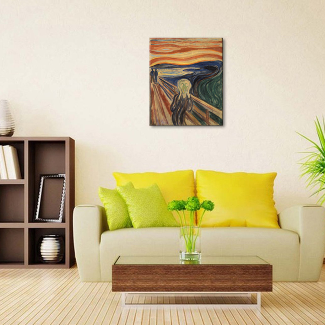 Wieco Art The Scream by Edward Munch - Wrapped Canvas Print | Wayfair