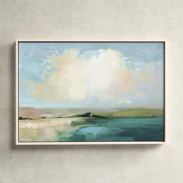 Birch Lane™ Coastal Sky Framed On Canvas by Purinton Canvas | Wayfair