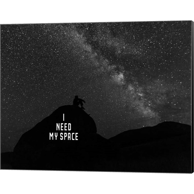 Trinx I Need My Space - Black And White On Canvas by Colour Me Happy ...