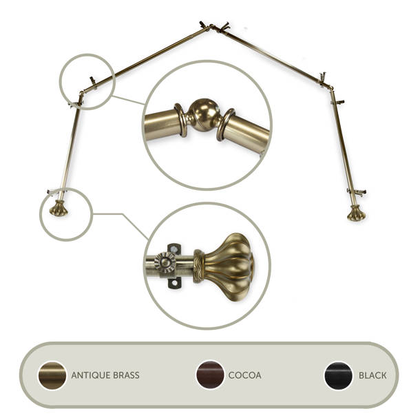 Kelly Clarkson Home Darcey Adjustable Double Curtain Rod | Wayfair