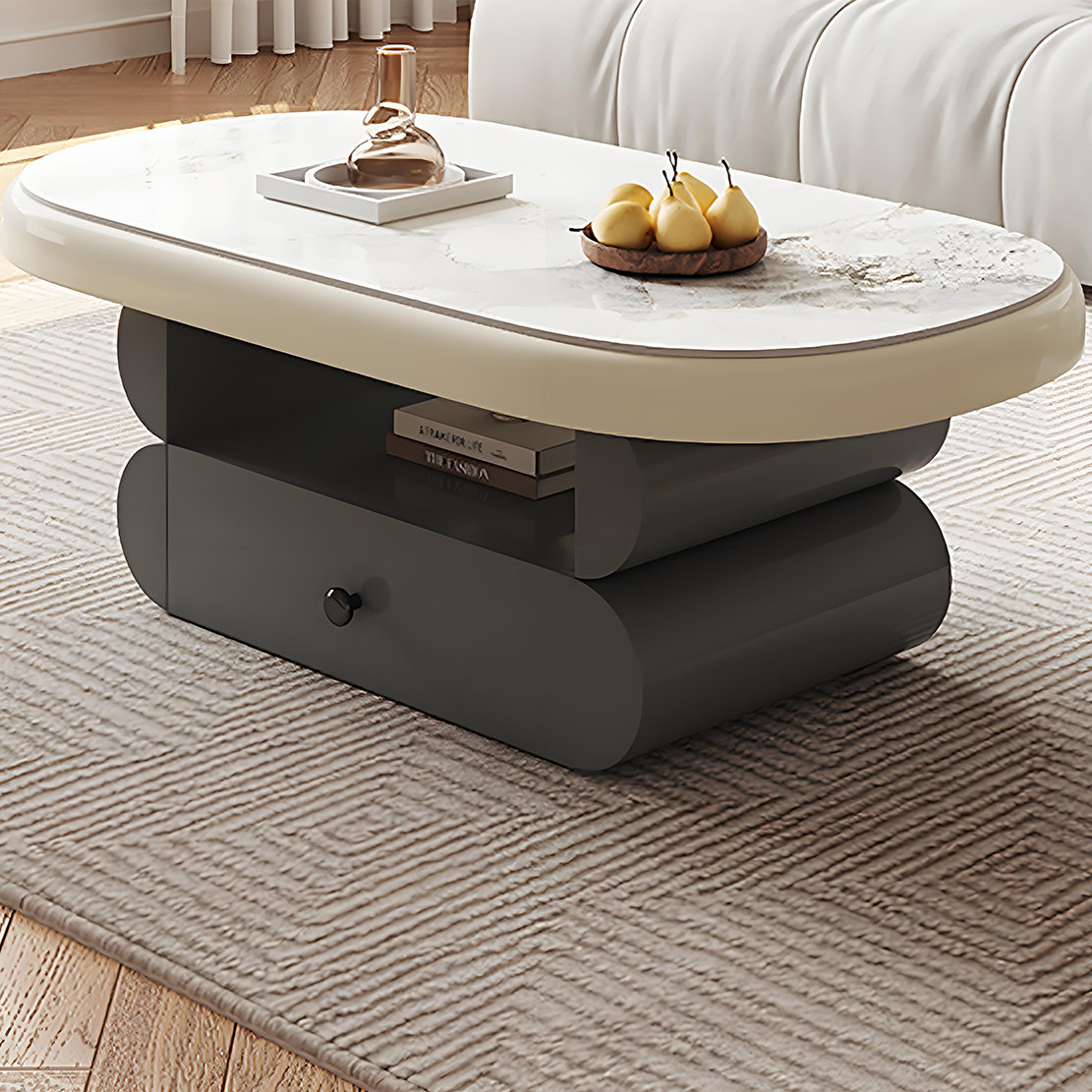 AWORET Simple oval rock table | Wayfair