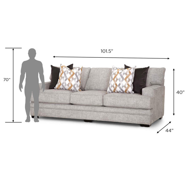 Wade Logan® Terrin 101.5'' Upholstered Sofa & Reviews | Wayfair