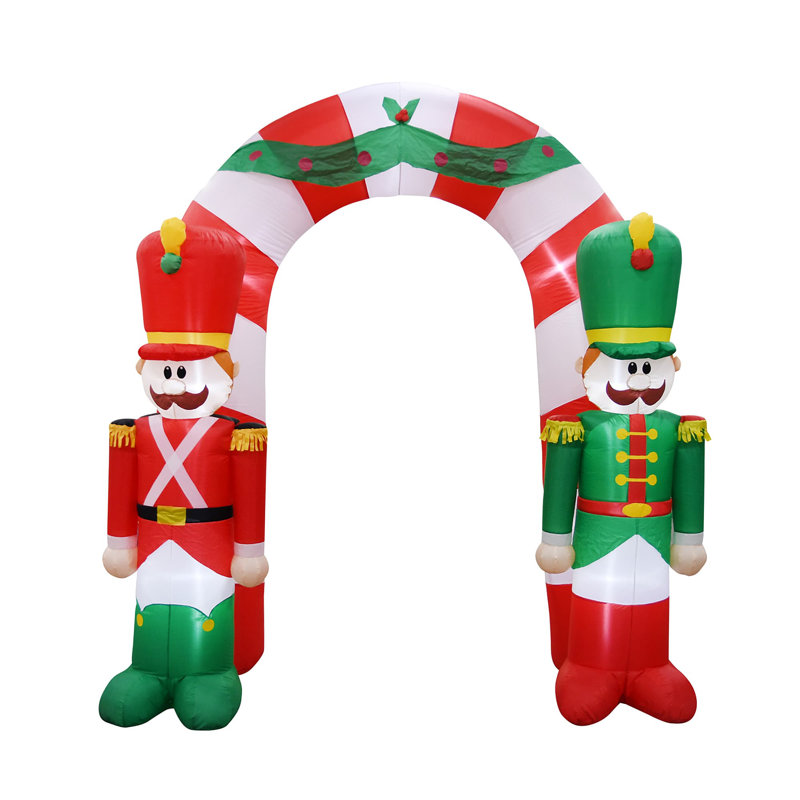 The Holiday Aisle® Soldier Arch Inflatable | Wayfair