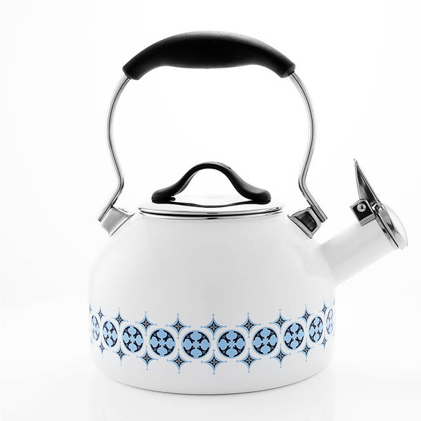 Chantal 1.4 Quarts Enamelware Whistling Stovetop Tea Kettle | Wayfair