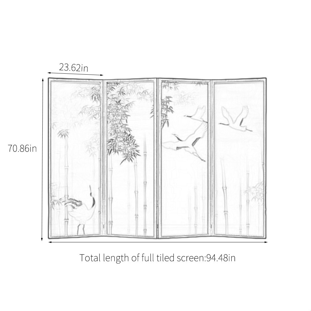 A Bestiary Living Bamboo crane screen partition | Wayfair