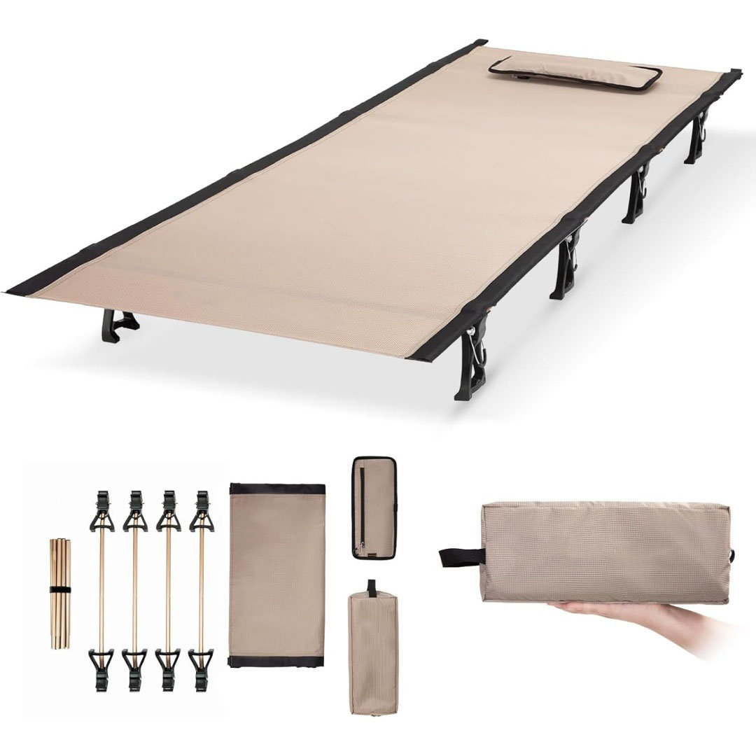 Pad Liquidators Camping Cot, Portable Folding Tent Camping Bed, Heavy ...