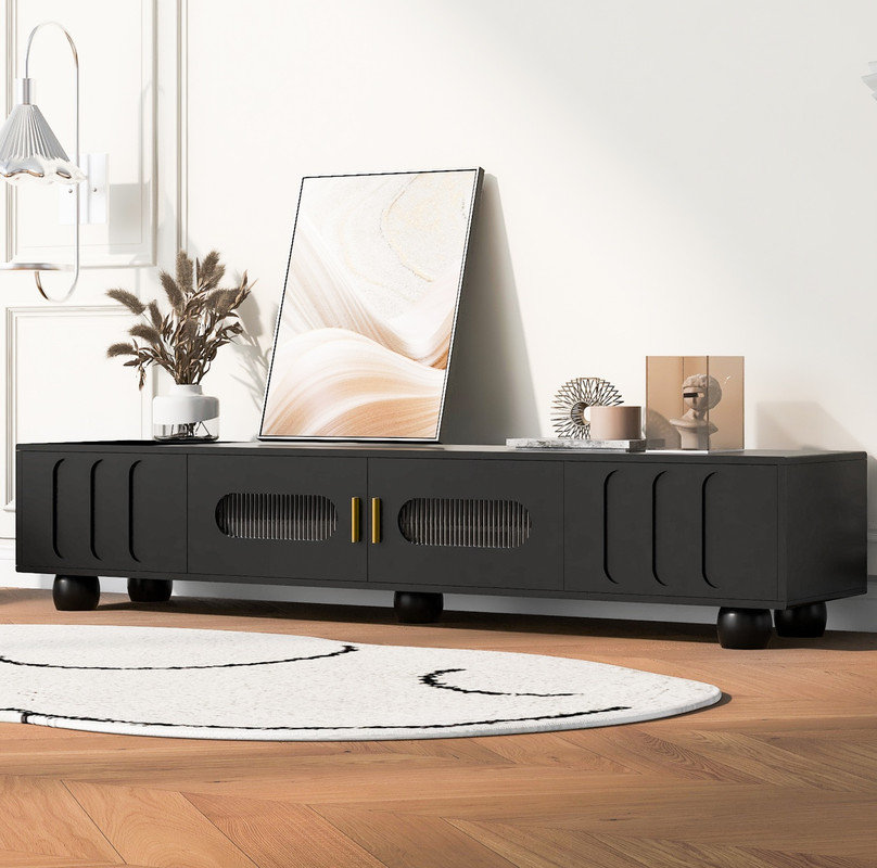 George Oliver U-Can Modern TV Stand for TVs up to 80 Inches ...