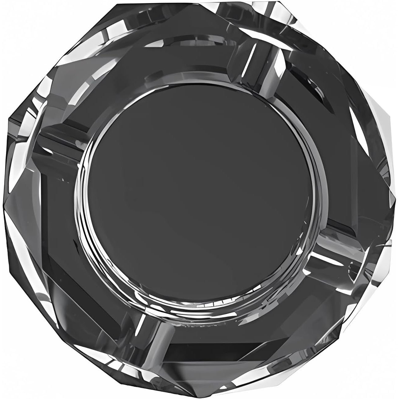 BINO Large Ashtrays For Cigarettes Black Ashtray Big Glass Ashtray, Ash ...